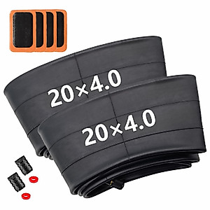 20x4.0 Fat Tire Tube 20x4 Bike Tube Compatible with 20x3.5/4.0 Tube for 20 Inch 20" ebikes Fat Beach Bikes-2 Pack