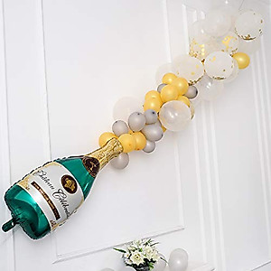 Champagne Bottle Balloon Kit, 2Pcs 40" Champagne Bottle Balloon & 70Pcs Assorted Balloons Ideal for Wedding Birthday Bachelorette Bridal Shower Party Decorations
