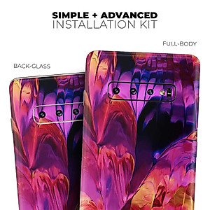 DesignSkinz Blurred Abstract Flow V28 Protective Vinyl Decal Wrap Skin Cover Compatible with The Samsung Galaxy S20 (Screen Trim & Back Glass Skin)