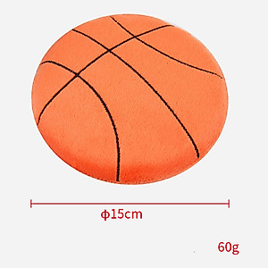 NIOIPXA 3 Pack Dog Flying Disc with Squeaker, Plush Football Basketball Rugby Squeaky Toy for Dogs