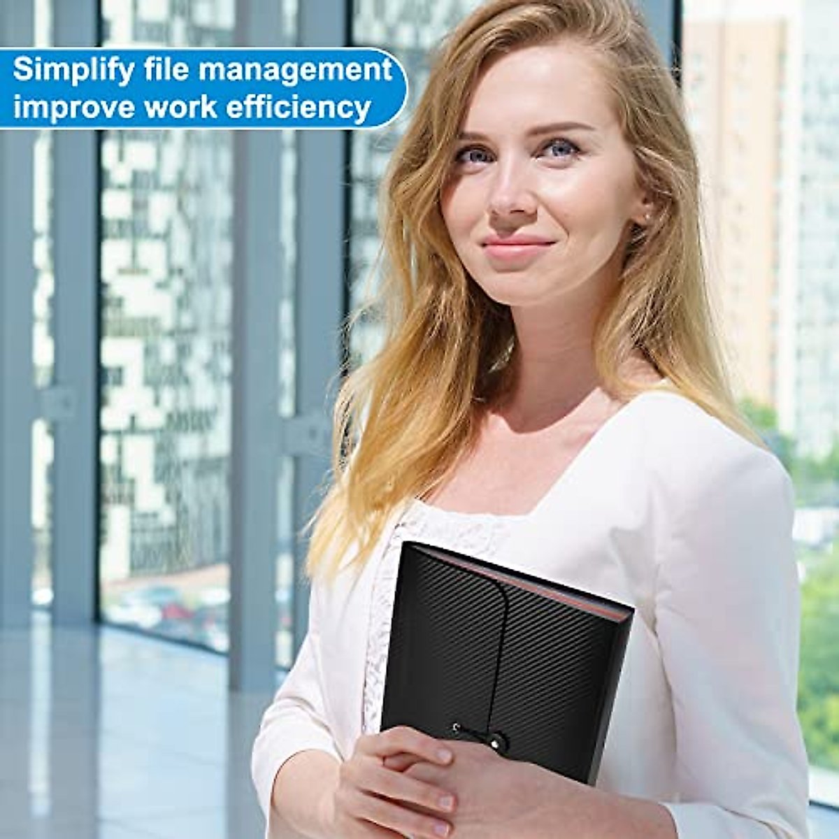 Expanding File Folder - 13 Pockets Accordion File Holder Organizer Say Goodbye to Cluttered Desks and Disorganized Documents - Get Your Home and Office Organized
