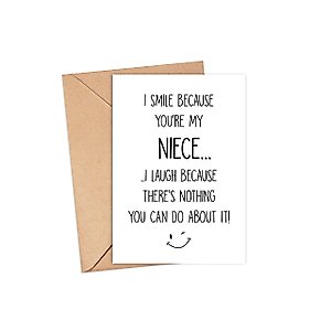 Emily gift Niece Card - Niece Birthday Card - Card For Niece - Nieces Birthday - Funny Niece Card - Teenage Niece - To My Niece - To Our Niece - Happy Birthday Niece