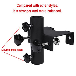 VANROUG Heavy Duty Parasol Holder Patio Umbrella Stand Mount Umbrella Stand Bench Buddy Umbrella Holder Fixed Clip Umbrella Clamp for Deck,Chair,Desk,Dock,Beach Courtyard Balcony,Boats,Tailgates