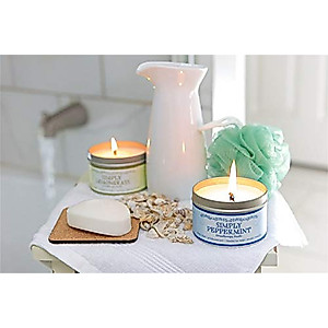 Our Own Candle Company Soy Wax Aromatherapy Candle, Simply Peppermint, 6.5 Ounce