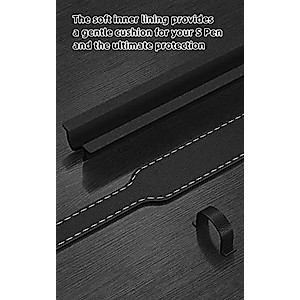 BAILI for Samsung Galaxy S Pen Fold Edition Holster,Galaxy S Pen Universal Stylus Holder,Sleeve Carrying Leather Slot for Touch Stylus S Pen,S-Pen Fold Pro,Z Fold3, Z Fold4 Pen Protection-Brown