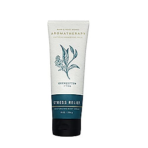 Bath and Body Works Aromatherapy Stress Relief - Eucalyptus + Tea Body Cream 8 Ounce (2019 Edition)