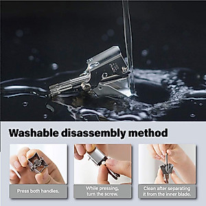 ROYAL [Made in Korea] Nose Hair Trimmer for Men Birdie, Manual, Battery-Free, Waterproof, Painless with Twelve Dual-Edged Blades, Patented Mechanism ET-4