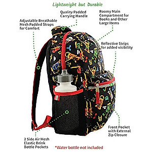 Lego Ninjago Masters of Spinjitzu Boys 16 Inch School Backpack (One Size, Lego Ninjago)