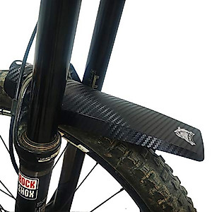 Mountain Bike Fender Mud Guard, Fits 26", 27.5", 29", Bike Fender, MTB Mud Guard, Bike Splash Guard, Kid Bike Fender, (CarbonFiber)