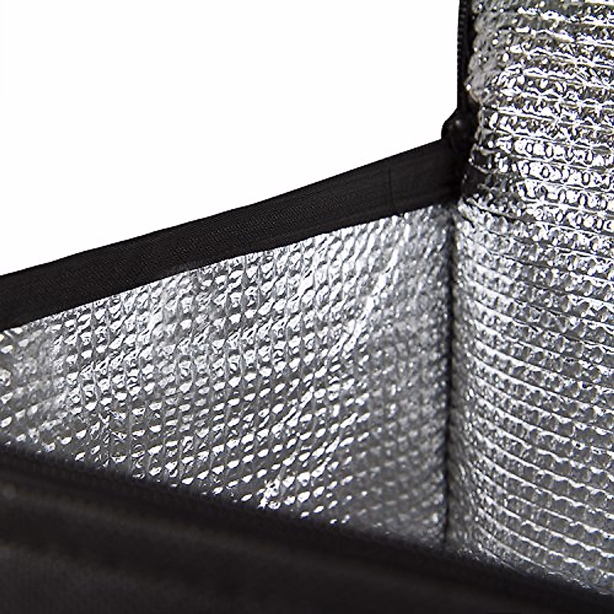 Houseables Insulated Bags, Reusable Groceries Tote, Thermal Shopping Bag, 3 Pack, Black, 16" x 13" x 9", Extra Large (XL), Refrigerated Grocery Delivery, Hot, Cold, Frozen Foods Cooler, With Zipper