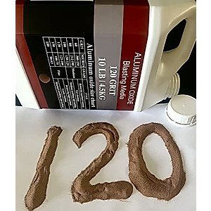 Aluminum Oxide - 10 LBS - Medium to Fine Sand Blasting Abrasive Media for Blasting Cabinet or Blasting Guns. #120 GRIT