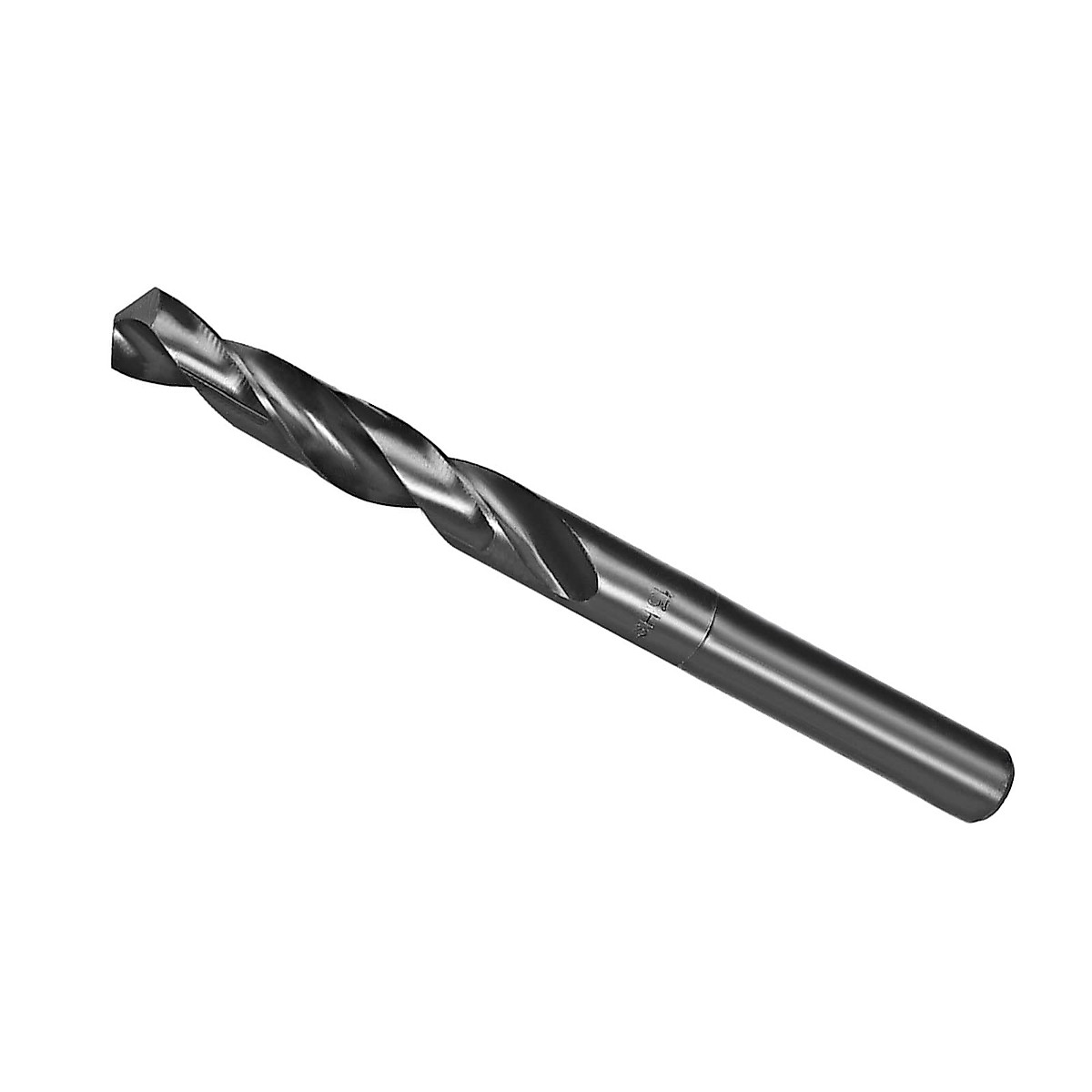 CoCud Reduced Shank Drill Bit, 13mm Cutting Edge 1/2" Shank, Nitride Coated High Speed Steel 6542 Twist Drill Bits - (Applications: for Stainless Steel Metal Wood)