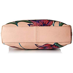 Anna by Anuschka Women's Genuine Leather Large Classic Shopper | Hand Painted Original Artwork | Tropical Toucan, One Size