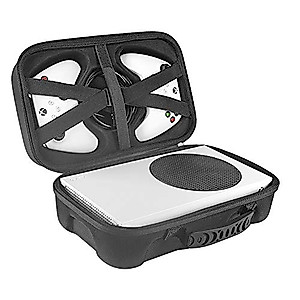 GOTRUTH Travel Case Compatible with Xbox Series S - Hard Shell Series S Carrying Case with Protective Foam Compartments for Console, Controller, HDMI Cable (Xbox Series S, Black 1)