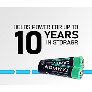 CAMVION 1.5V AA LR6 AM3 Alkaline Batteries, High Capacity Double A Batteries (24 Pack)