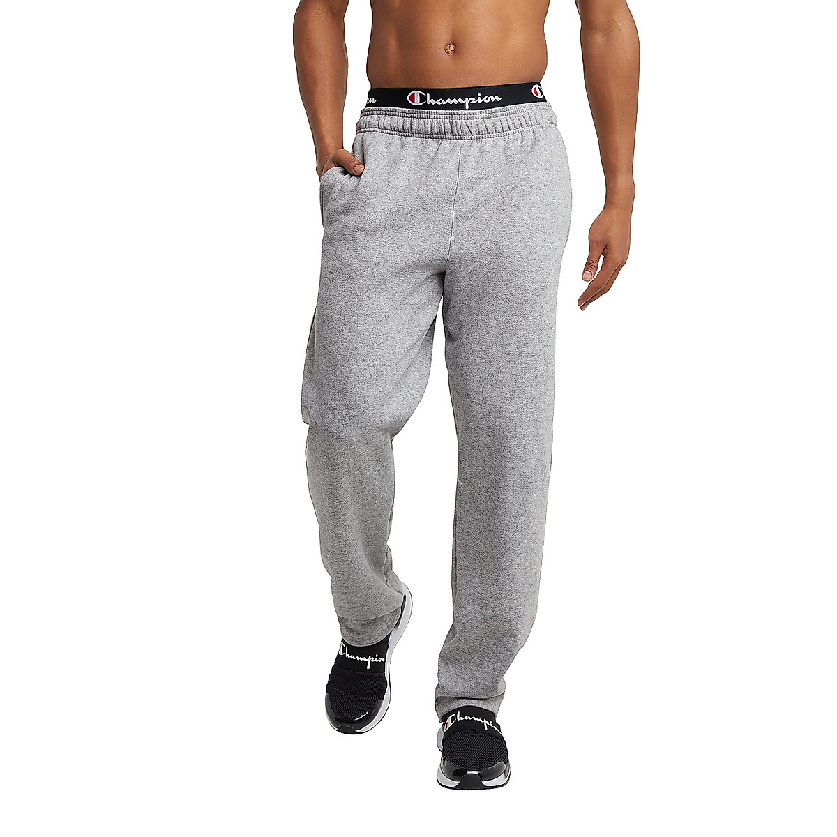 Champion Men's Sweatpants, Powerblend, Fleece, Open-Bottom Sweatpants (Reg. or Big & Tall)