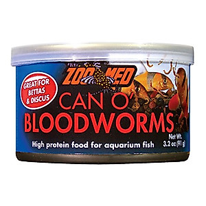 Zoo Med 78065 Can O' Bloodworms, 3.2 oz,Black