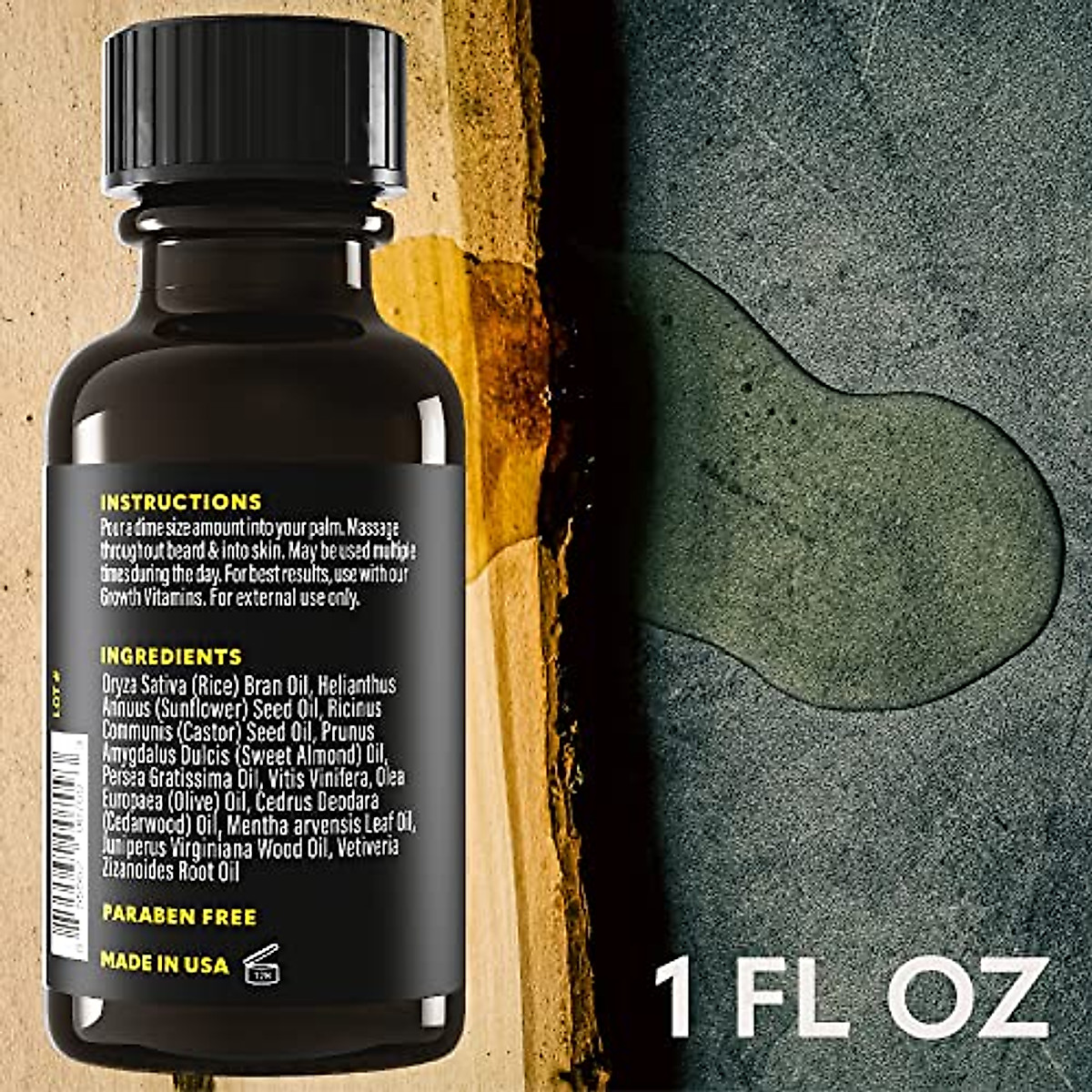 Beard Club - Beard Growth Oil - Grow A Thicker Fuller Beard, Fill in Patches - Healthy Natural Castor, Coconut and Avocado Beard Growth Serum to Stimulate Thicker, Fuller, Healthier Facial Hair Growth