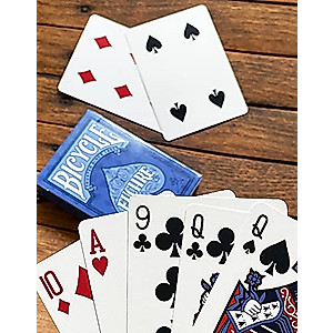 Bicycle Euchre Playing Card Deck - 9 Through Ace - Double Deck, Blue