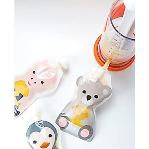 Squooshi Filling Station Baby Food Pouch Maker/Filler + 12 Large 5 oz Pouches for semi-Solid Foods