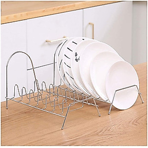 Plate Rack Draining Dish Rack 2PACk Modern Kitchen Countertop Sink Dish Drying Rack, Removable Cutlery Tray Drain Rack And Bowls Pan Plate Holder