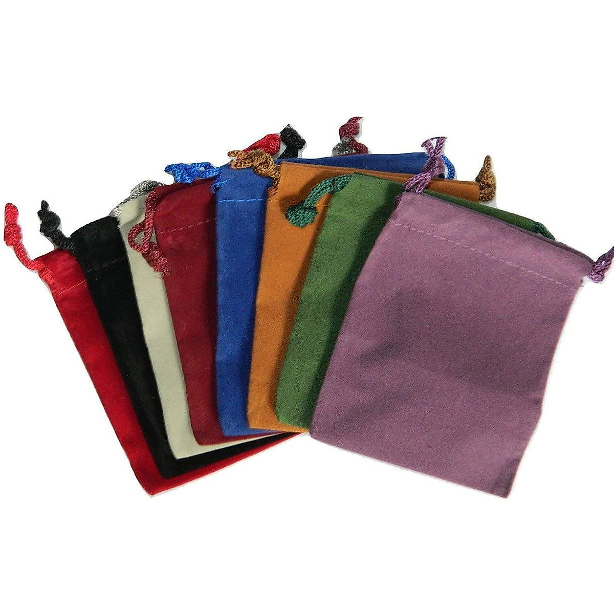 Auhafaly 8 Small Dice Bags 3 x 4 in Assorted Colors
