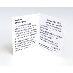 Serenity is Forever 2 Year Sobriety Anniversary Medallion Leather Necklace for Sober Birthday, AA Alcoholics Anonymous, NA Narcotics Anonymous