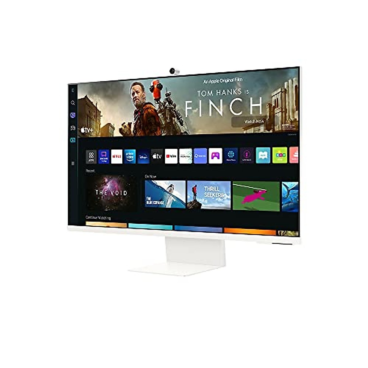 SAMSUNG 32" M80B 4K UHD HDR Smart Computer Monitor Screen with Streaming TV, SlimFit Camera Included, Wireless Remote PC Access, Alexa Built-In, LS32BM805UNXGO, White