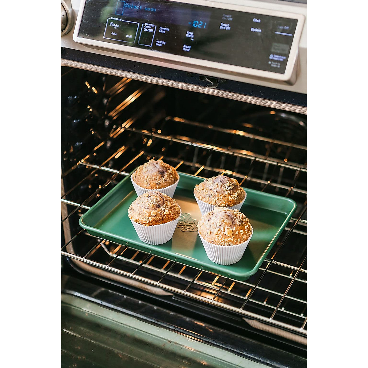 The Silicone Kitchen Reusable Silicone Baking Cups - Designer White Bundle, Non-Toxic, BPA Free, Dishwasher Safe (24 Regular, 12 Jumbo, 24 Mini))