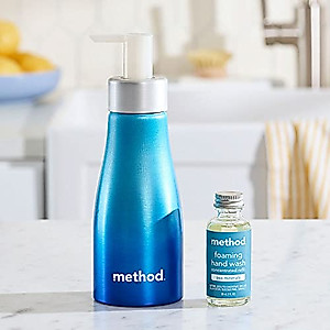 Method Foaming Hand Wash Concentrates Starter Kit, Sea Minerals, 1 Reusable 10 fl oz Bottle and 2 Recyclable 1 fl oz Refills