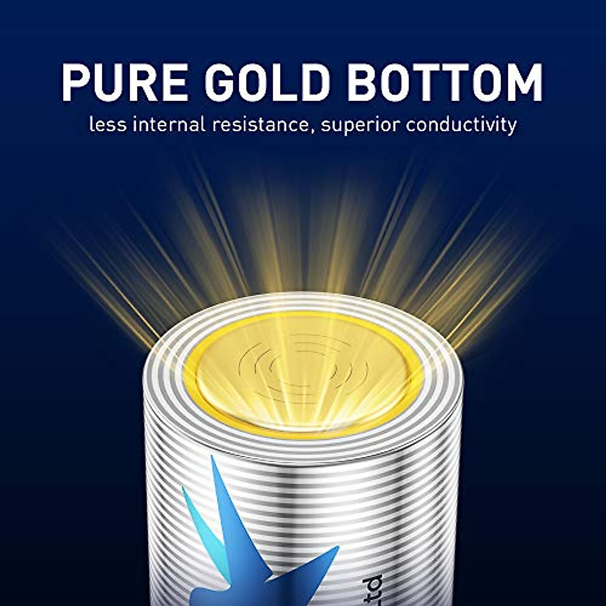 NECTIUM Superior Performance AA Alkaline Pure-Gold-Bottom IoT Batteries (48 Count), Ultra Power, Long Lasting for IoT Devices and Smart Lock