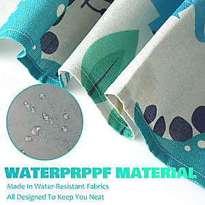 WOSHOP Cotton Parent Child Apron Adjustable Canvas Aprons for Boys Girls Children Bib Aprons for Artists Chef Baking Cooking Parent Child Apron (Dinosaur Both)