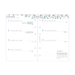 Filofax Pocket Garden week to view 2024 diary