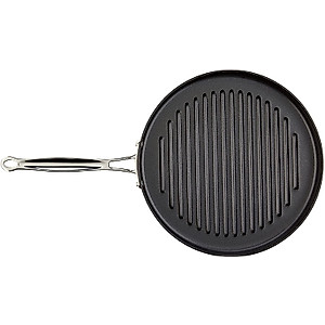 Cuisinart 630-30 Chef's Classic Nonstick Hard-Anodized 12-Inch Round Grill Pan,Black