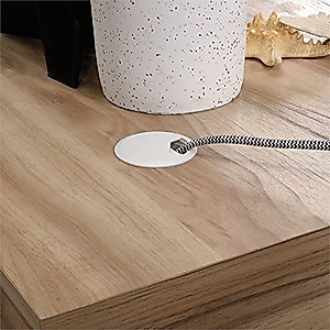 Sauder Portage Park Modern L-Shaped Desk in Kiln Acacia, Kiln Acacia Finish