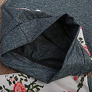 Baby Girls Long Sleeve Flowers Hoodie Top and Pants Outfit with Kangaroo Pocket (12-18 Months, A)