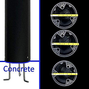 HARRRRD LED Bollard Landscape Lights 25" 10W 5000K 120V-277V Commercial/Residential Modern Ballard Lighting Fixture for Garden, Pathway, Driveway Electric Light. ETL Listed.