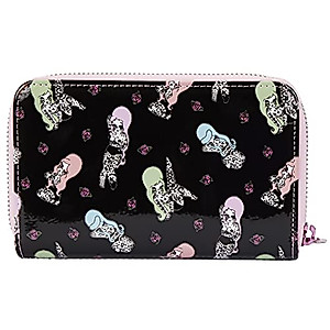 Loungefly Women's Valfre Tattoo Allover Print Zip-Around Wallet