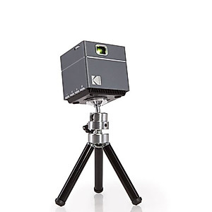 Kodak Wireless WiFi Portable Projector - DLP Pico LED 1080p HD Mini Projector - Supports Android Miracast, iOS Apple Airplay Phones and Devices - Rechargeable with Speakers – HDMI and Micro SD Card