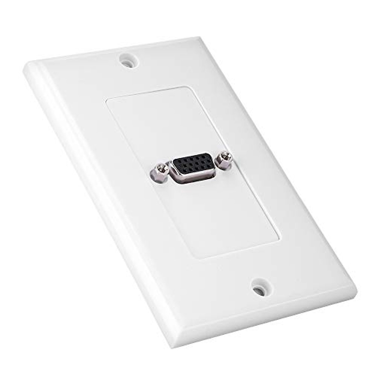 DAUERHAFT Wall Mount VGA Head Flexible Wiring Easy Installation ABS Socket Panel for Engineering Wiring