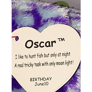 6`` Ty Beanie Boo Oscar the Owl ,#G14E6GE4R-GE 4-TEW6W297225