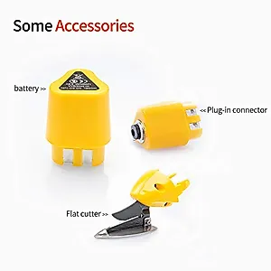 Loboo Idea Electric Scissors For Cutting Fabric, Easy Cutter Electric Scissors with 2 Blades for Crafts Sewing Cardboard Scrap-booking Leather, Zip Snip Cordless Electric Scissors Cutting Tool