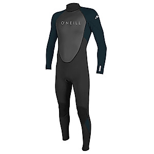 O'Neill Wetsuits mens REACTOR-2 3/2MM BACK ZIP FULL Wetsuits, Black/Slate, Medium