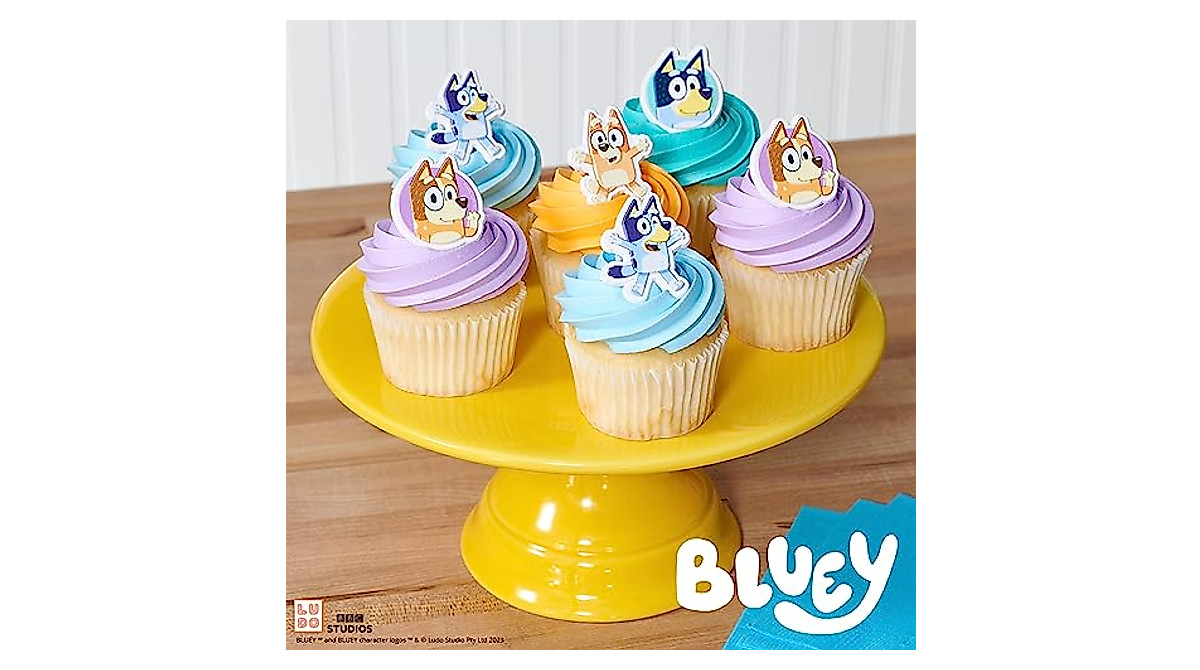 DecoPac Bluey Cupcake Rings – Fun Birthday Decoration