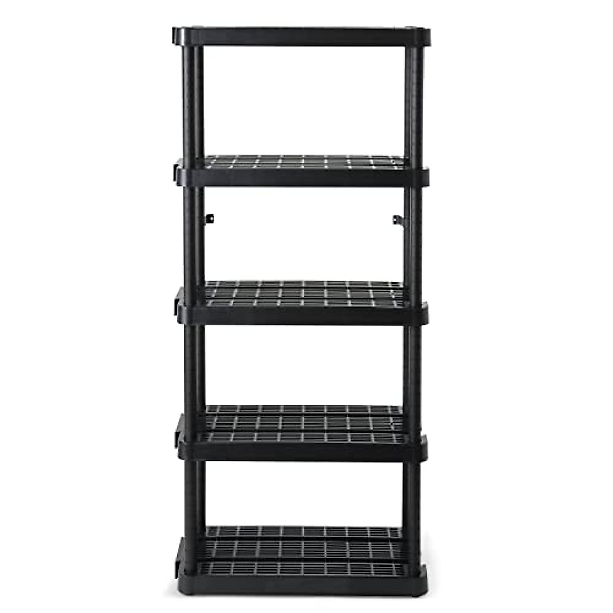 Gracious Living Medium Duty Adjustable Ventilated Storage Shelving Unit, 5 Shelf