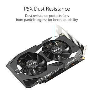 ASUS Dual GeForce® GTX 1650 V2 OC Edition 4GB GDDR6 (PCIE 3.0, 4GB GDDR6 memory, HDMI 2.0b, DisplayPort 1.4a, DVI-D, IP5X Dust Resistant, Auto-Extreme)