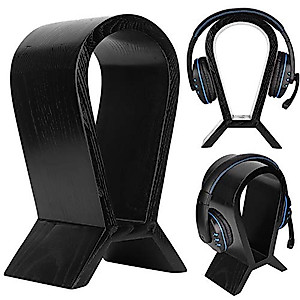 Headphone Rack, Simple Style Desktop Headmount Earphone Stand, Wooden Durable for Gaming Headphone PC Headphone