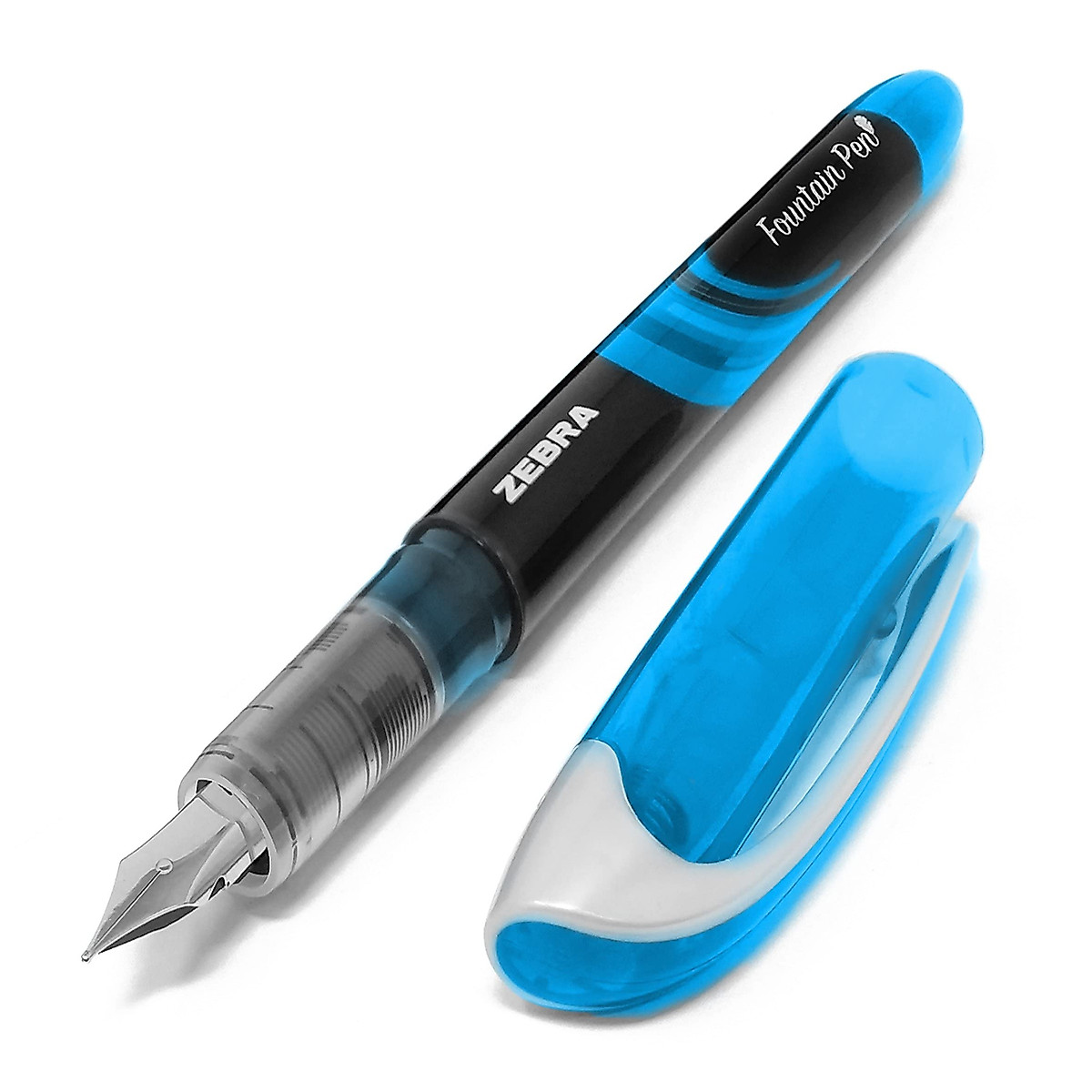 Zebra Fuente - Disposable Fountain Pen - One of Each Coloured Ink - Pack of 7