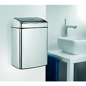 Brabantia Rectangular Touch Bin, 10 L - Brilliant Steel