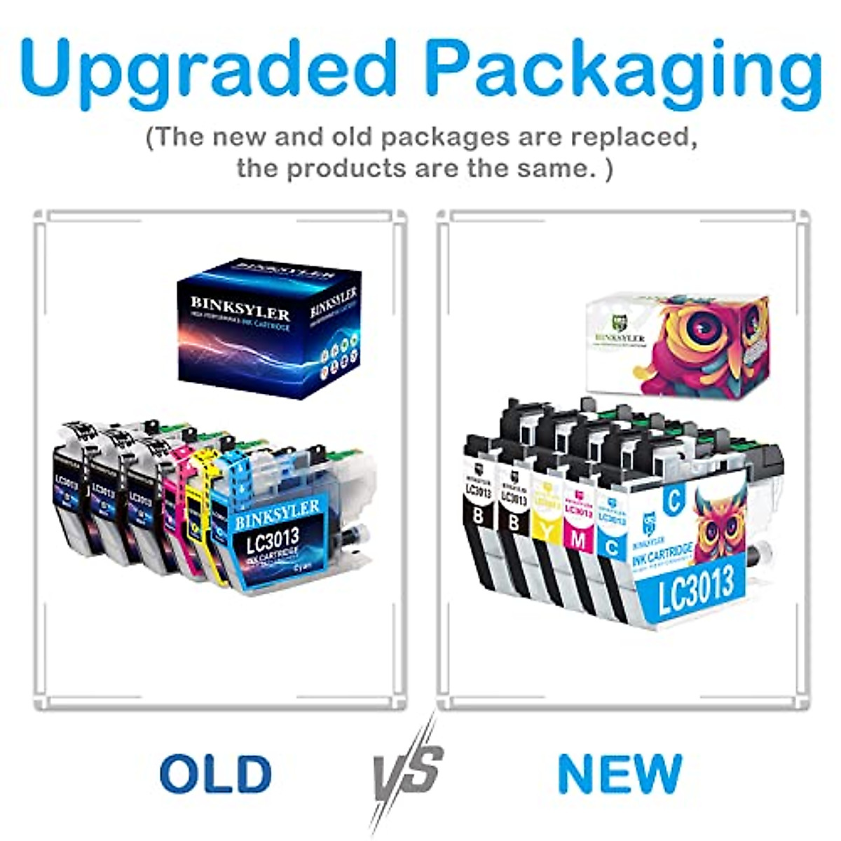 Compatible LC3013 Ink Cartridges Replacement for Brother LC3013 LC3011 High Yield Work for Brother MFC-J491DW MFC-J497DW MFC-J690DW MFC-J895DW Printer(3 Black,1 Cyan,1 Magenta,1 Yellow) 6-Pack